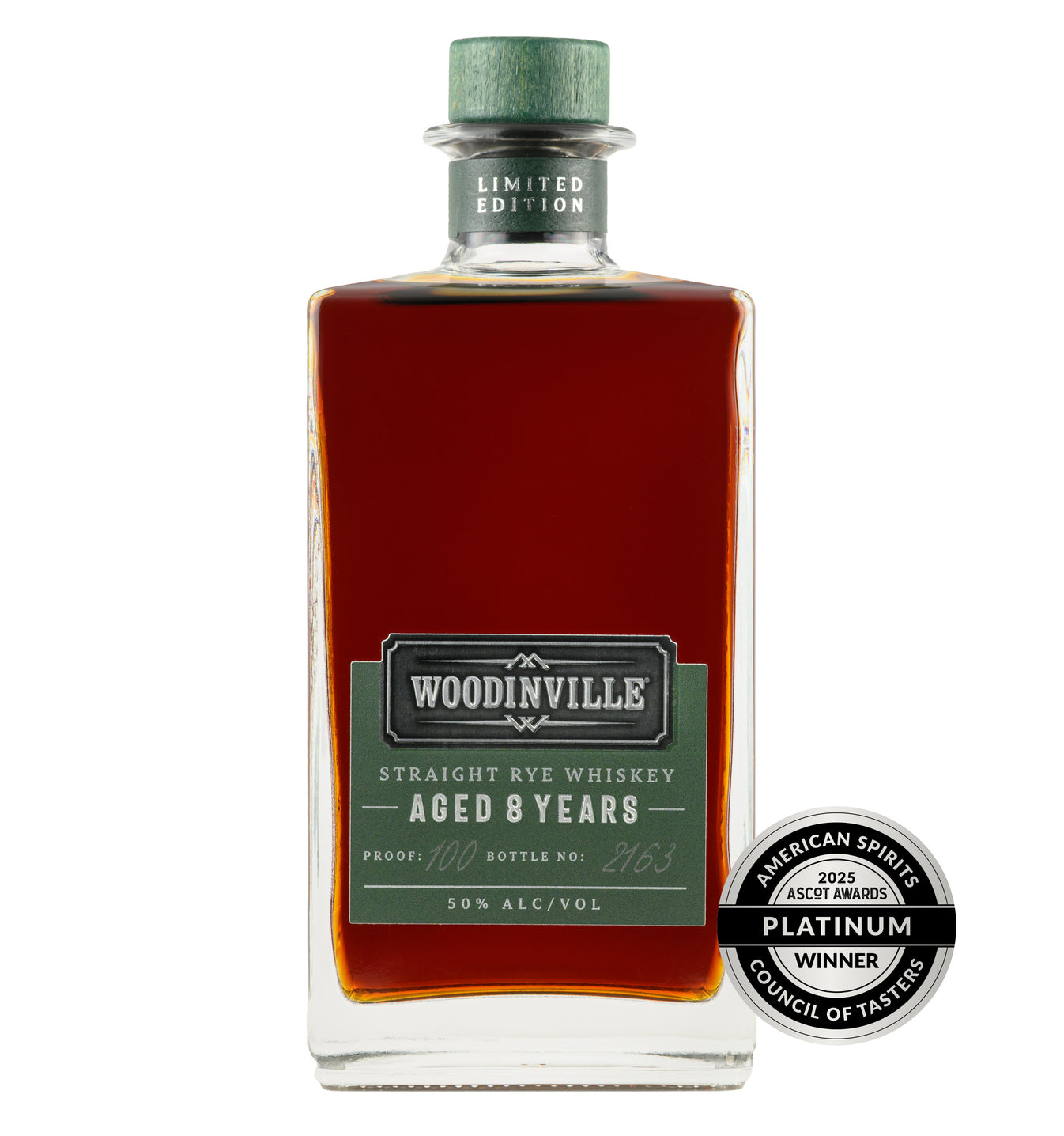 Straight 100% Rye, Aged 8 Years – Woodinville Whiskey Co.